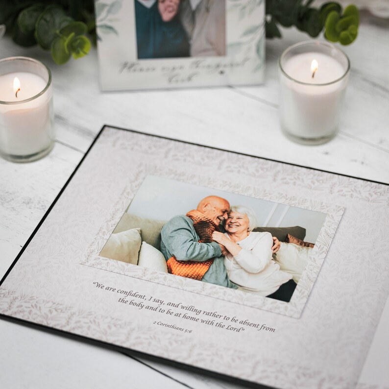 Funeral Guest Book for Memorial Service Guest Book Personalized Guest ...