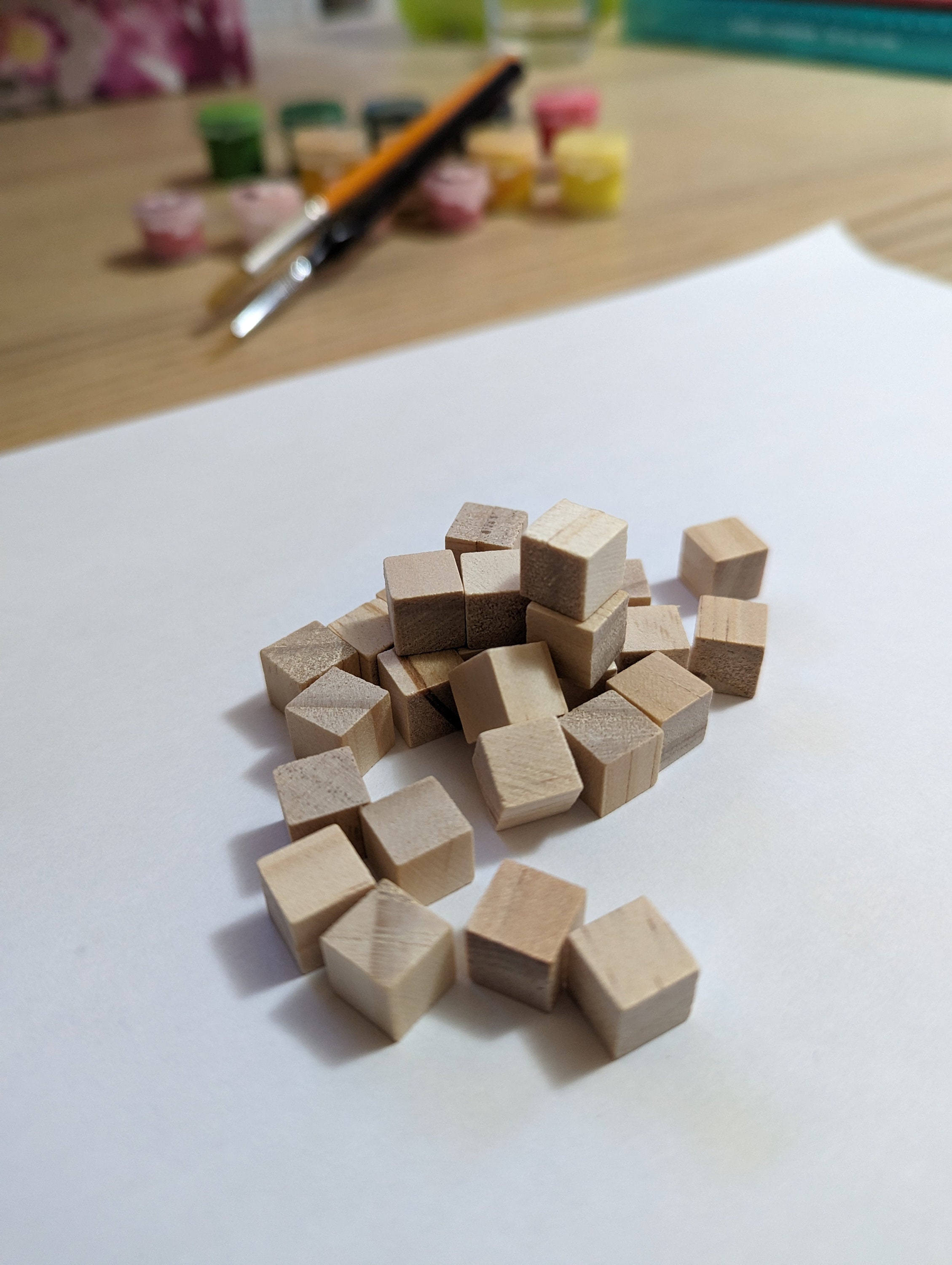 Wooden Block Minecraft Inspired Hand Painted Wall Art Tulip Flower - Etsy