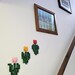 Wooden Block Minecraft Inspired Hand Painted Wall Art Tulip Flowers - Etsy