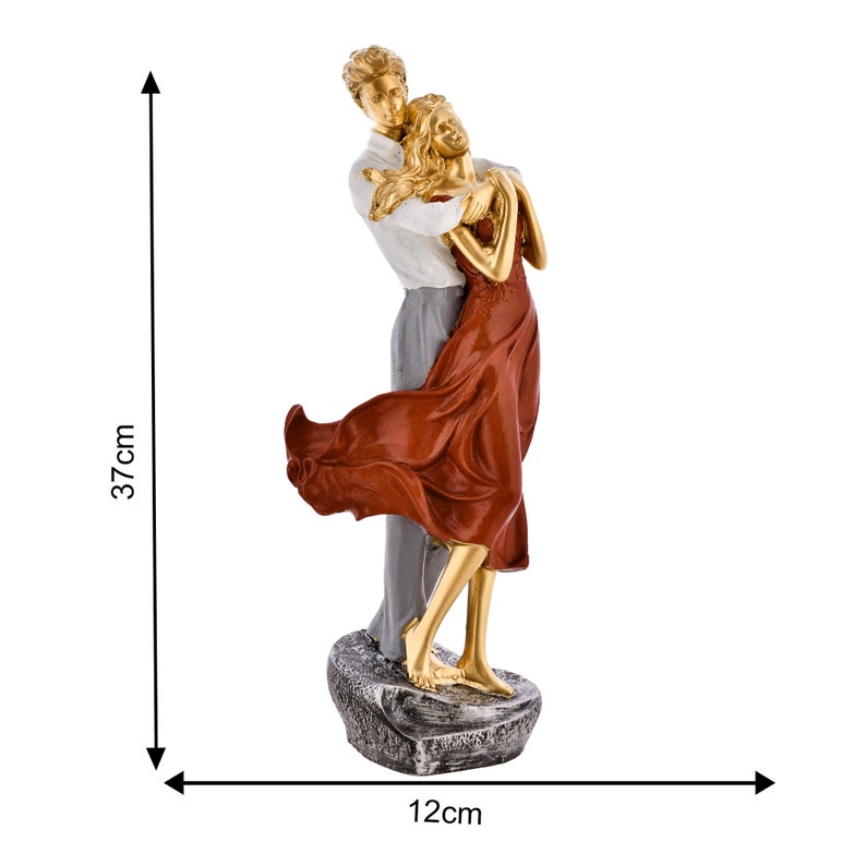Romantic Couple Hugging Statue Handcrafted Resin Statue of a Man and ...