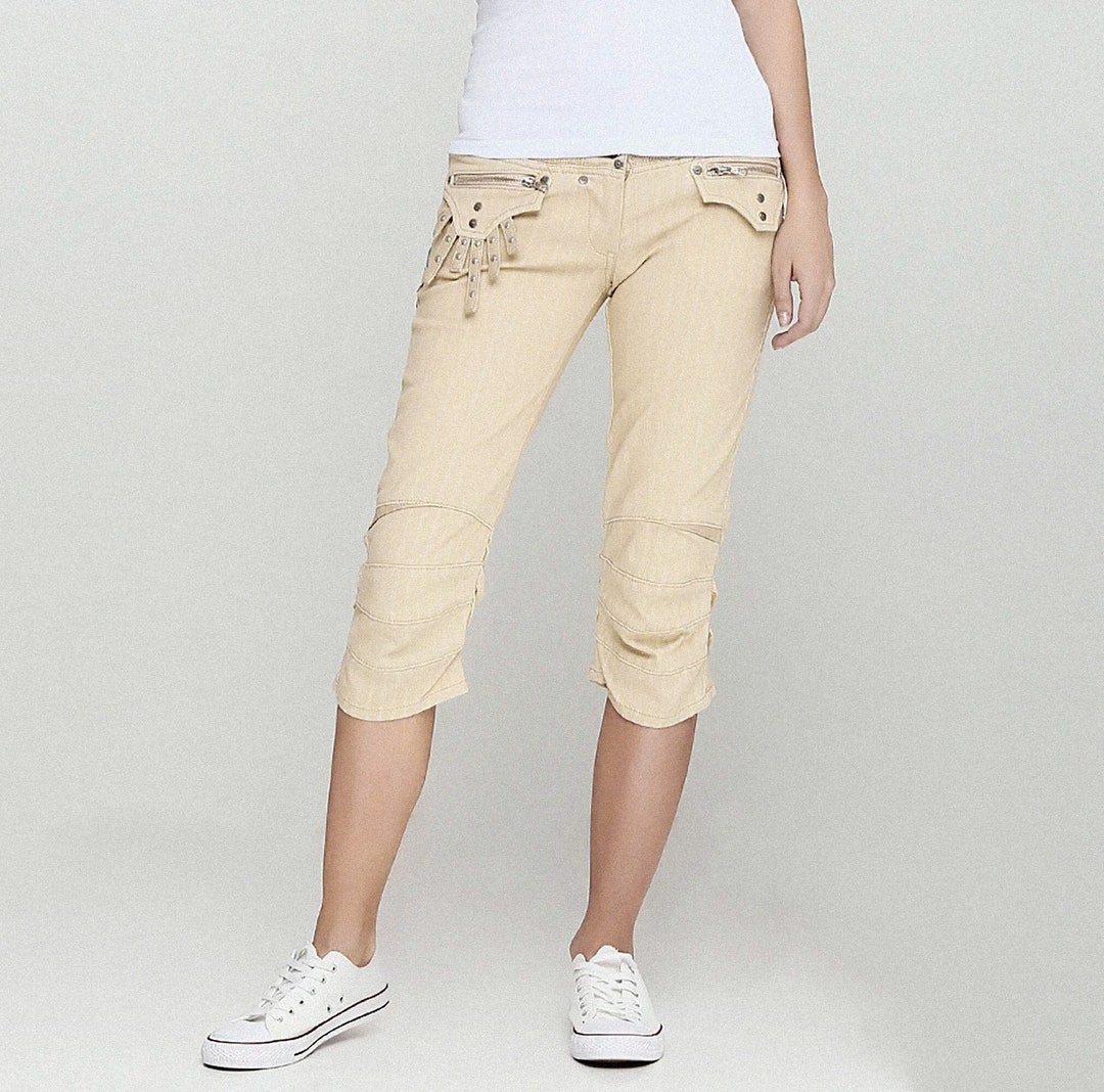 2000s Parasuco Capri Pants ~ Grunge Biker Cargo Pants ~ - Etsy