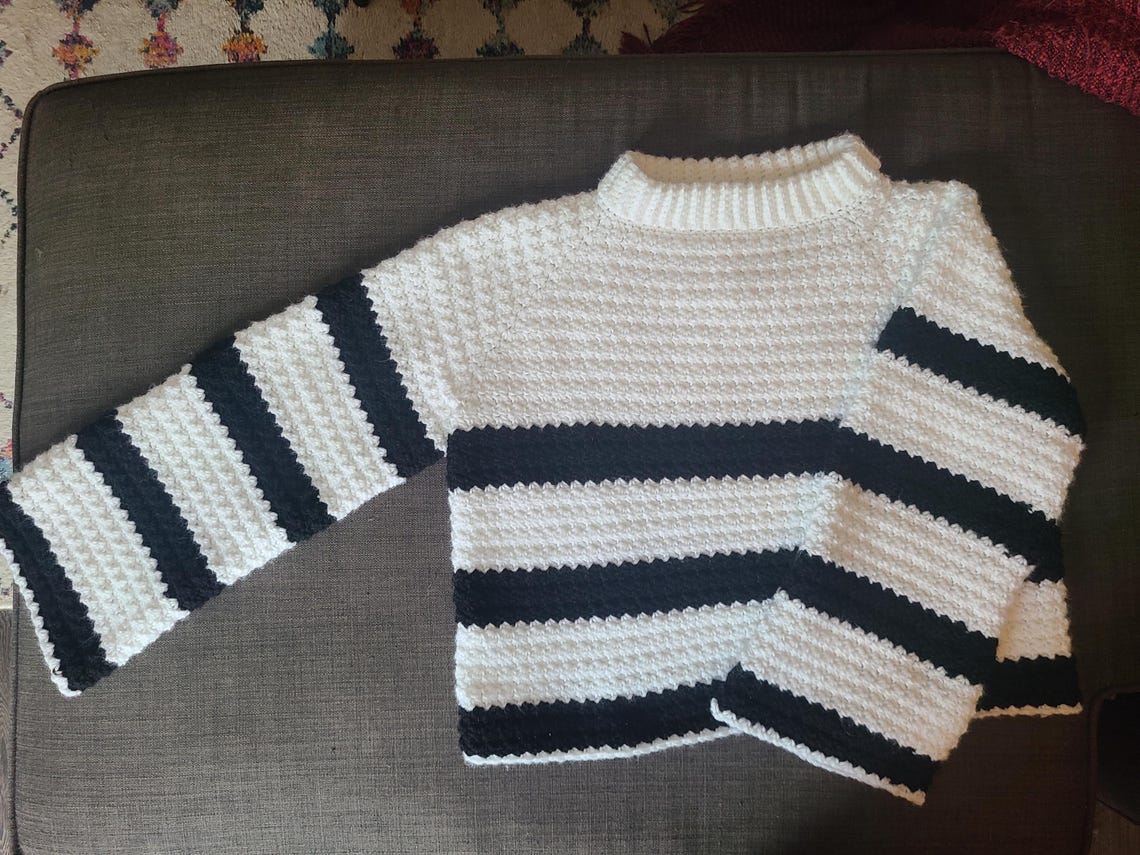 Top-down No Sew Raglan Sweater Crochet Pattern [PDF] - Etsy