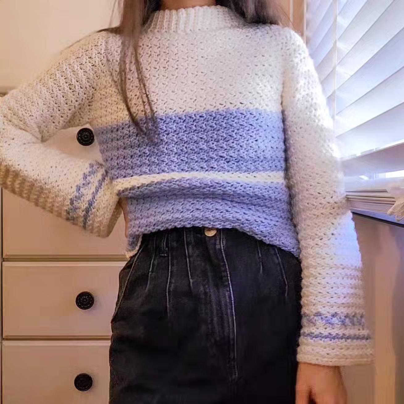 Top-down No Sew Raglan Sweater Crochet Pattern [PDF] - Etsy