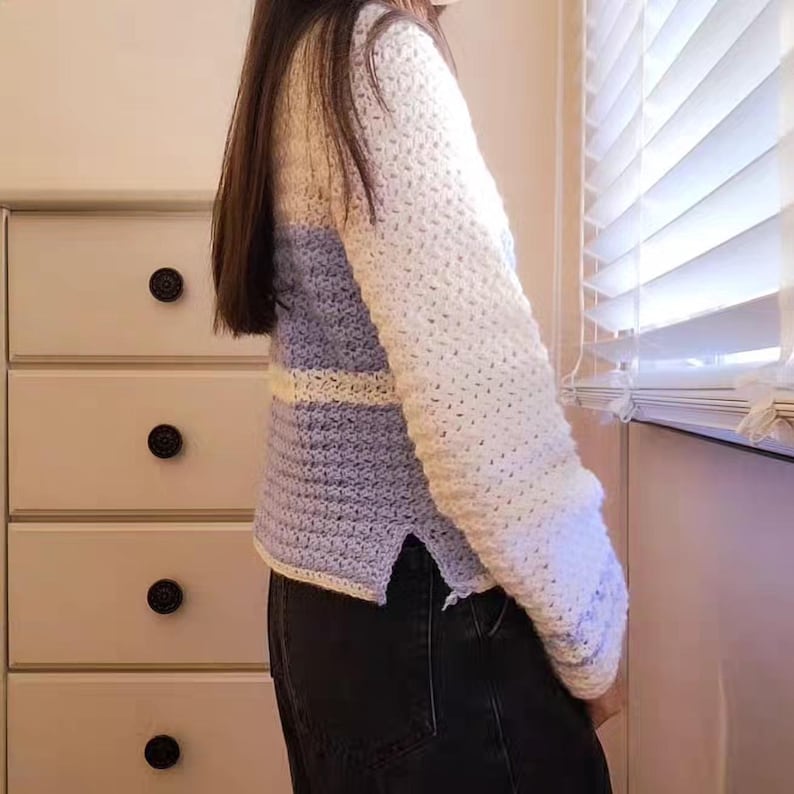 Top-down No Sew Raglan Sweater Crochet Pattern [PDF] - Etsy