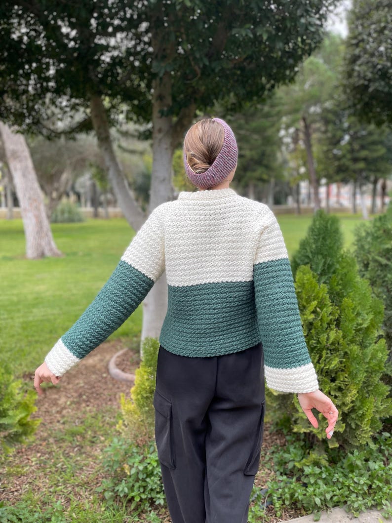 Top-down No Sew Raglan Sweater Crochet Pattern [PDF] - Etsy