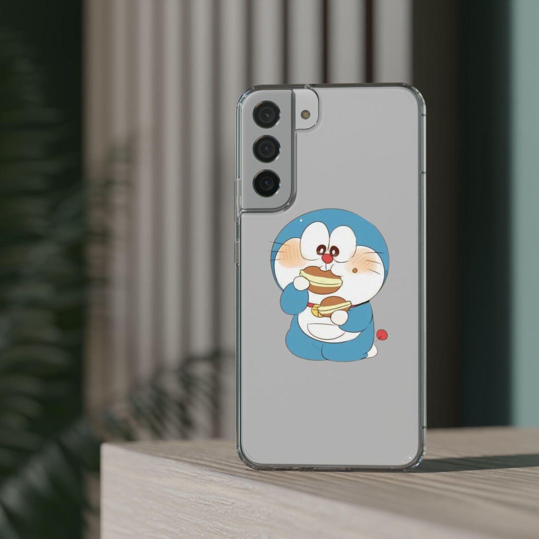 Phone Case, Doraemon Eating a Pie Design, Cute Manga Character, Anime ...
