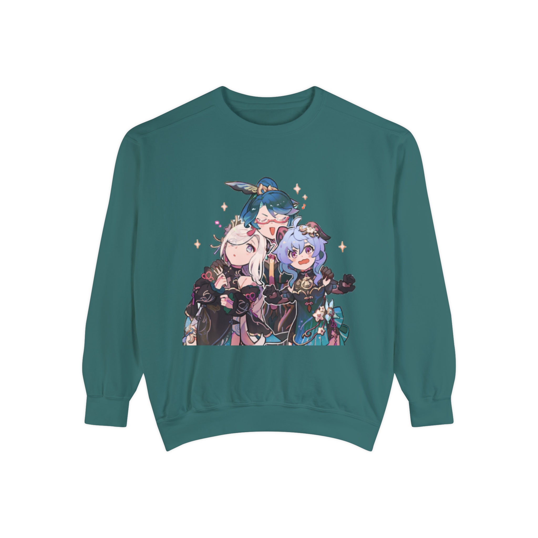 Xianyun, Shenhe and Ganyu Custom Sweatshirt With Front and Back Design ...