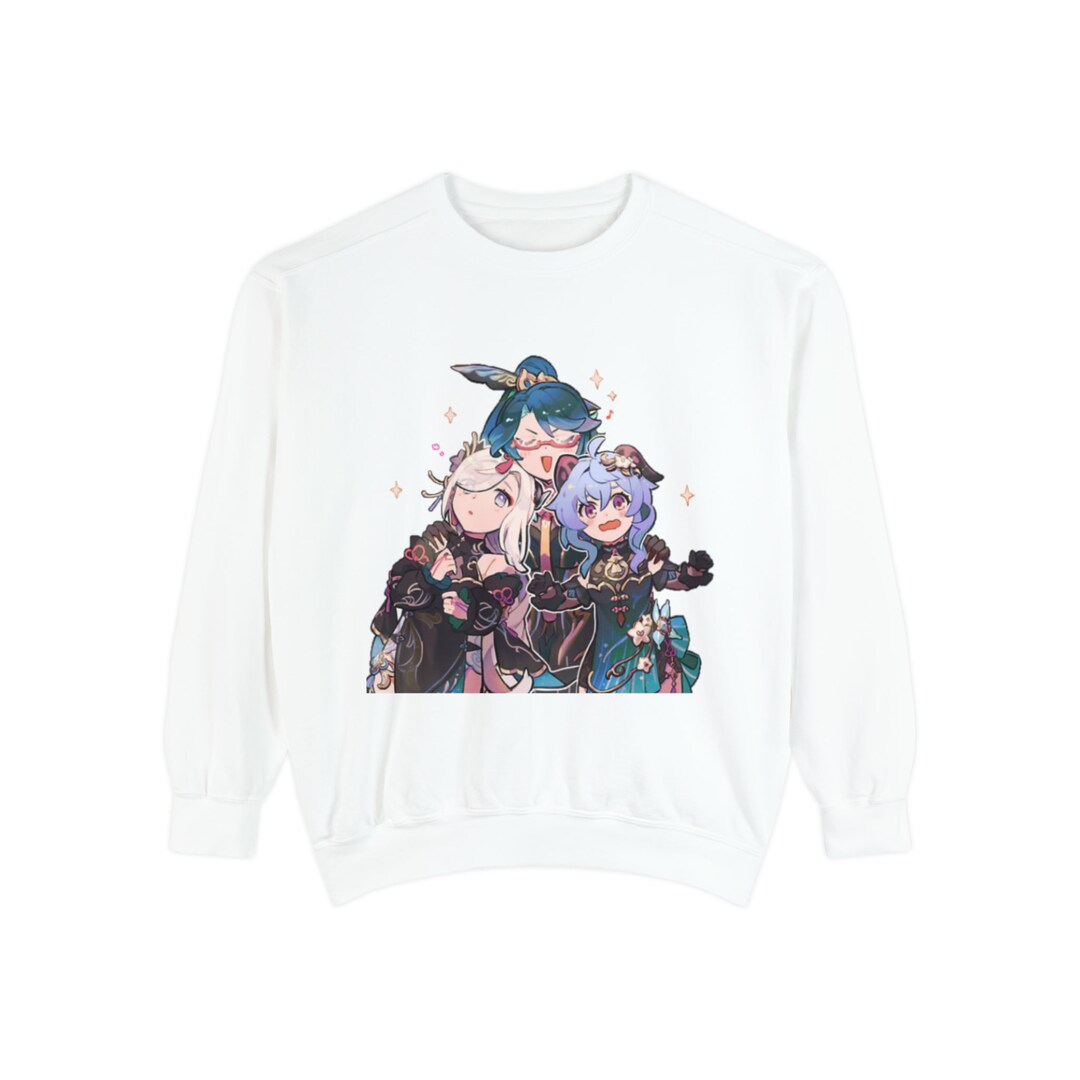 Xianyun, Shenhe and Ganyu Custom Sweatshirt With Front and Back Design ...