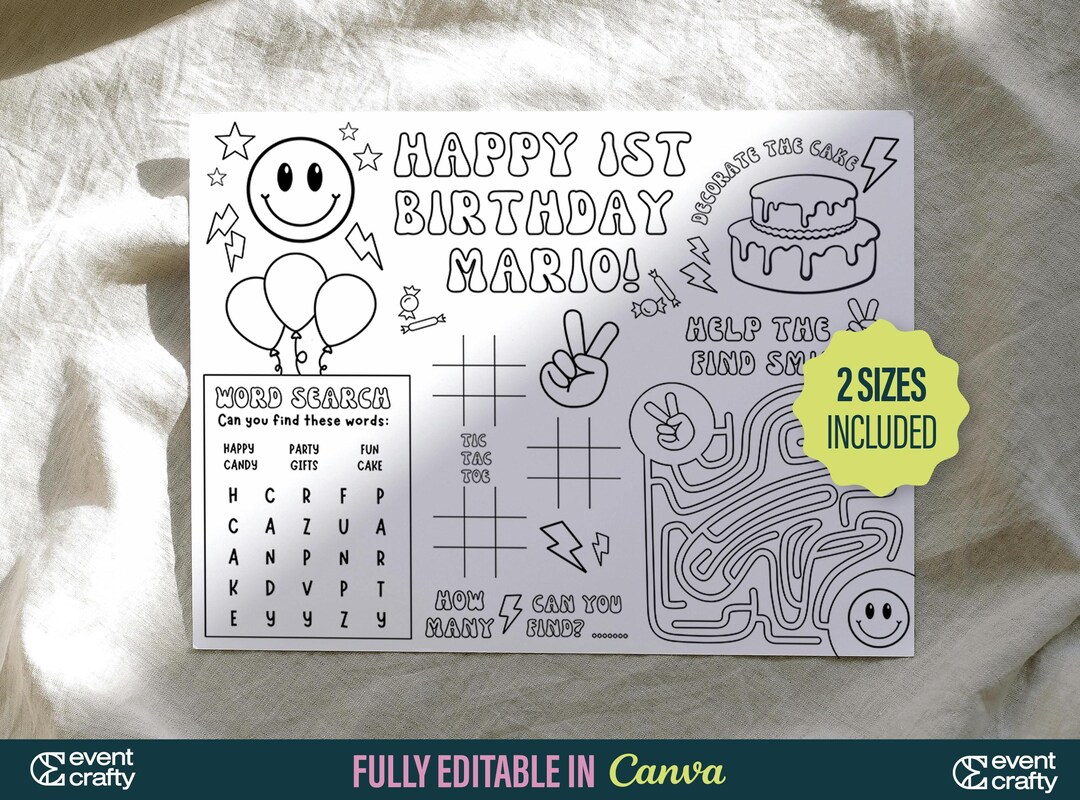 One Happy Dude Color Sheet, Printable Custom Name Happy Dude Birthday ...
