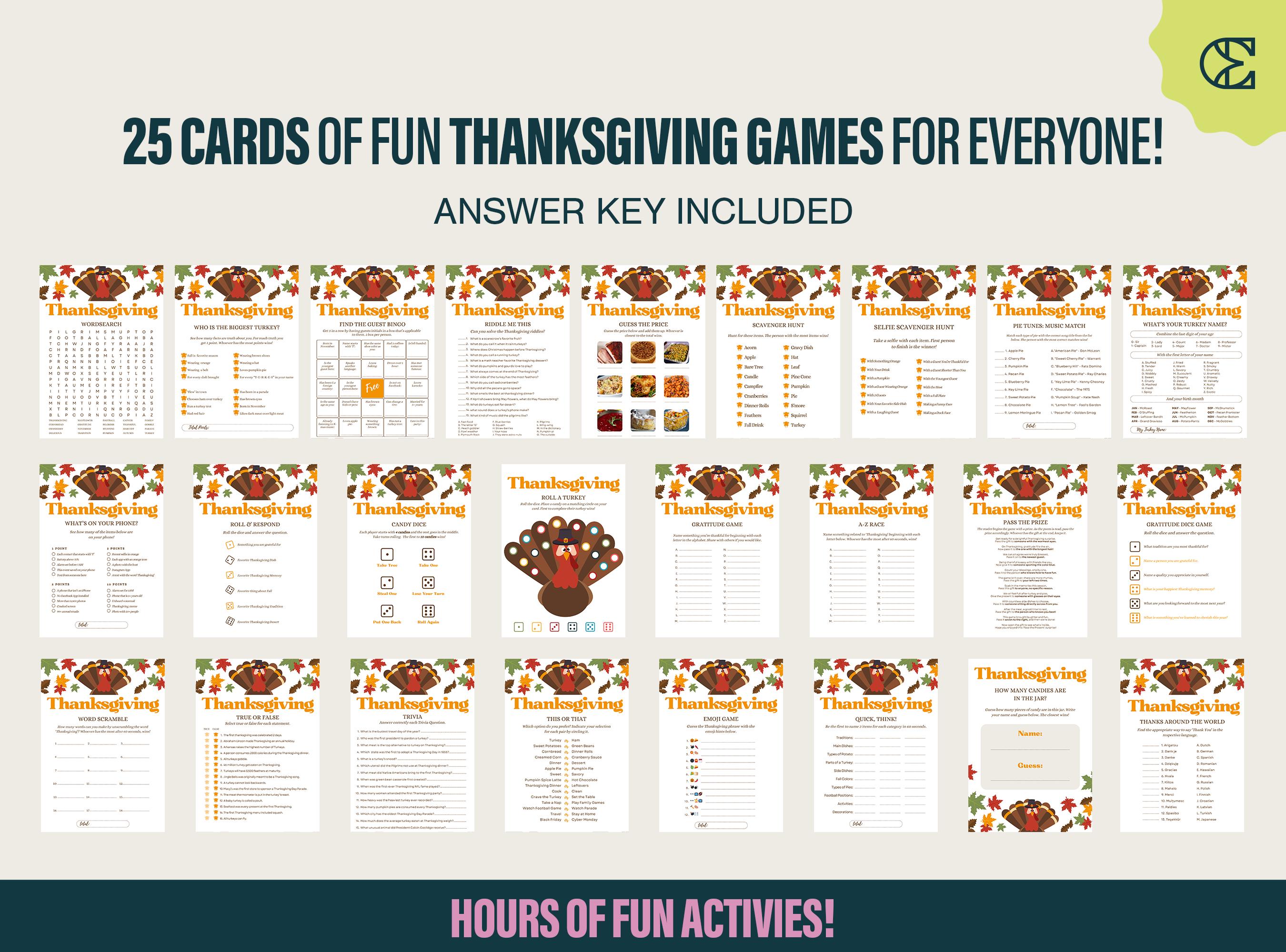 Printable Thanksgiving What's Your Turkey Name Game, Printable Games ...