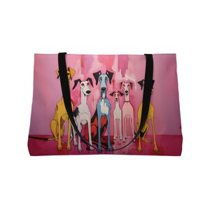 Dog Art Tote - Pack in Pink Dog Art - Maximalist - Pink Picasso ...