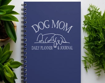 Dog Mom Daily Planner - Colorful Dog Mom Journal - Dog Daily Planner ...