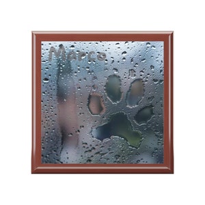 Rainbow Bridge Memorial Box - Custom Pet Photo Keepsake Box - Pet ...