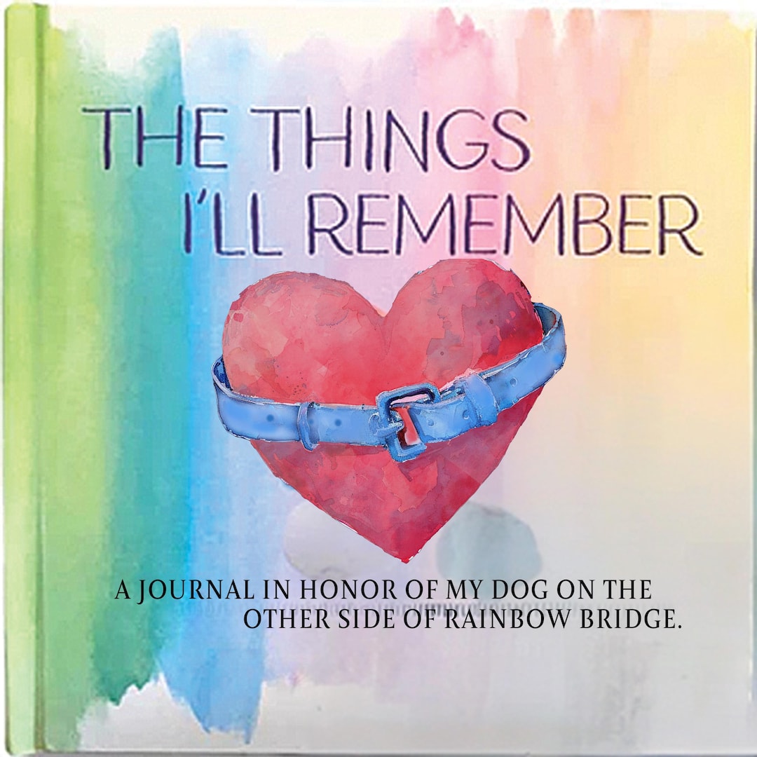 Pet Loss Memorial Journal - Dog Loss Grief - Custom Photo Insert ...