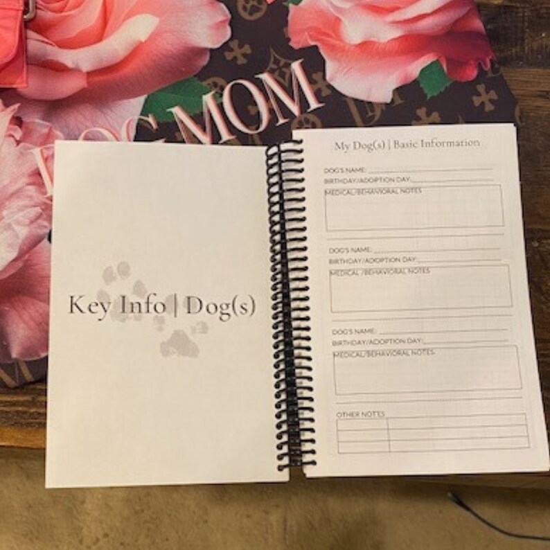 Dog Mom Daily Planner - Colorful Dog Mom Journal - Dog Daily Planner ...
