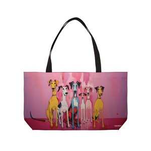 Dog Art Tote - Pack in Pink Dog Art - Maximalist - Pink Picasso ...
