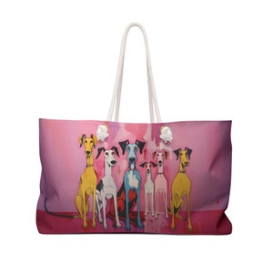 Dog Art Tote - Pack in Pink Dog Art - Maximalist - Pink Picasso ...