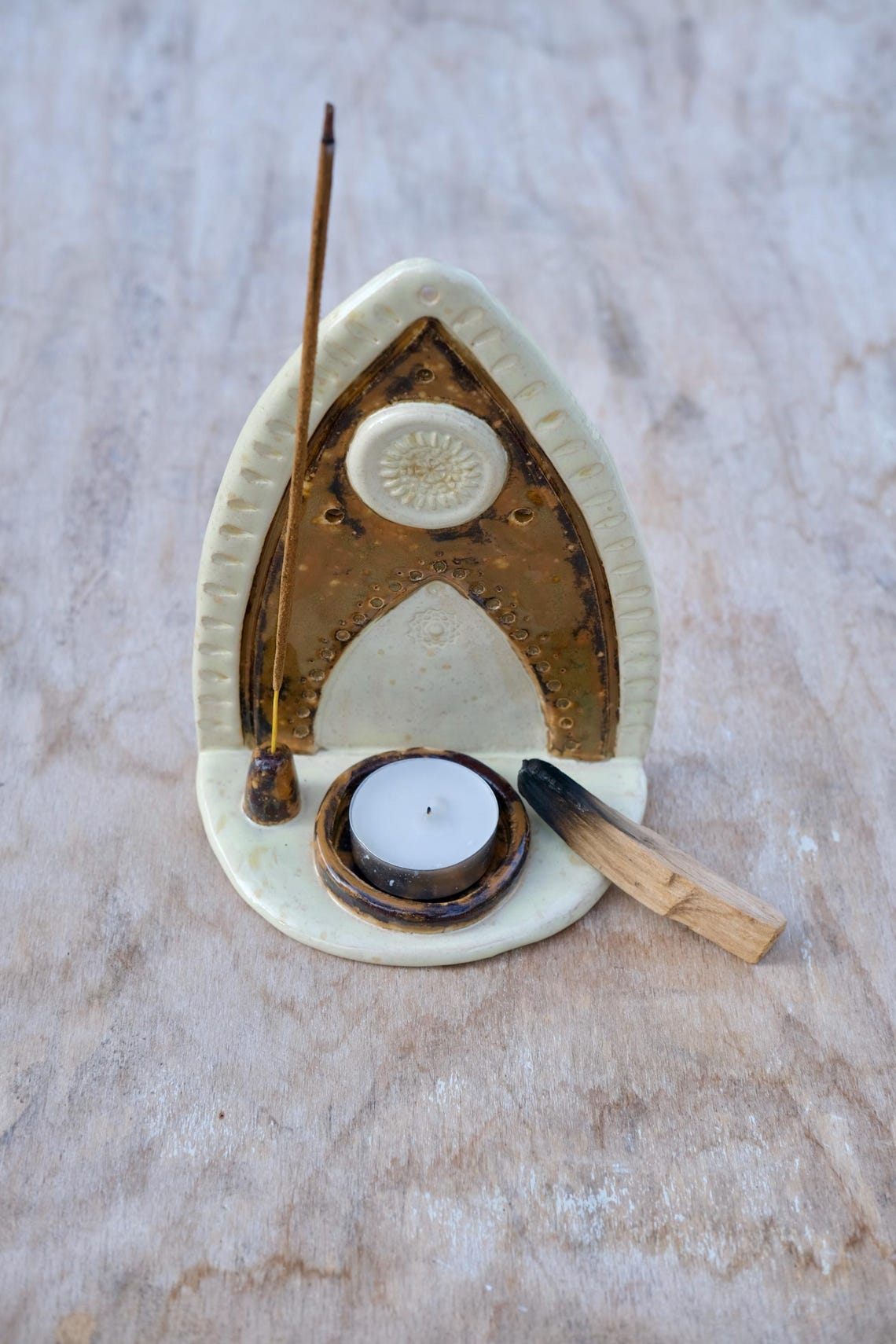 Home Clay Altar / Shrine / Temple Shelf Wall Ceramic Decor Witch ...