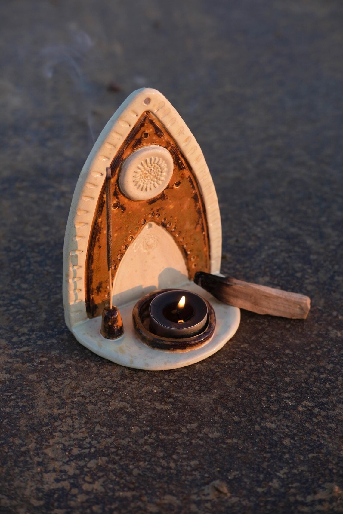 Home Clay Altar / Shrine / Temple Shelf Wall Ceramic Decor Witch ...