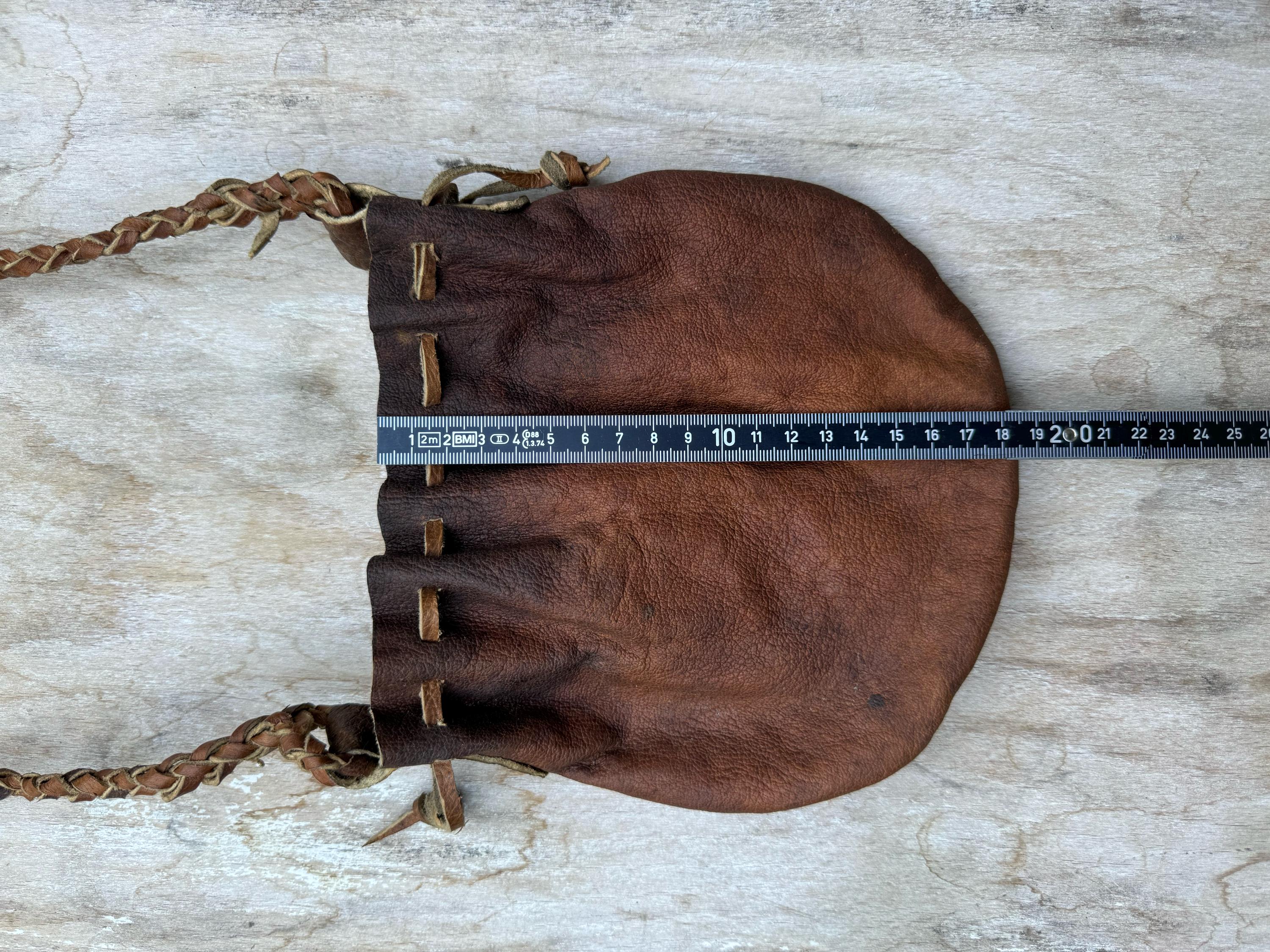 Medicine LEATHER Bag Magic Gathering Pouch Bushcraft Foraging Mushroom ...