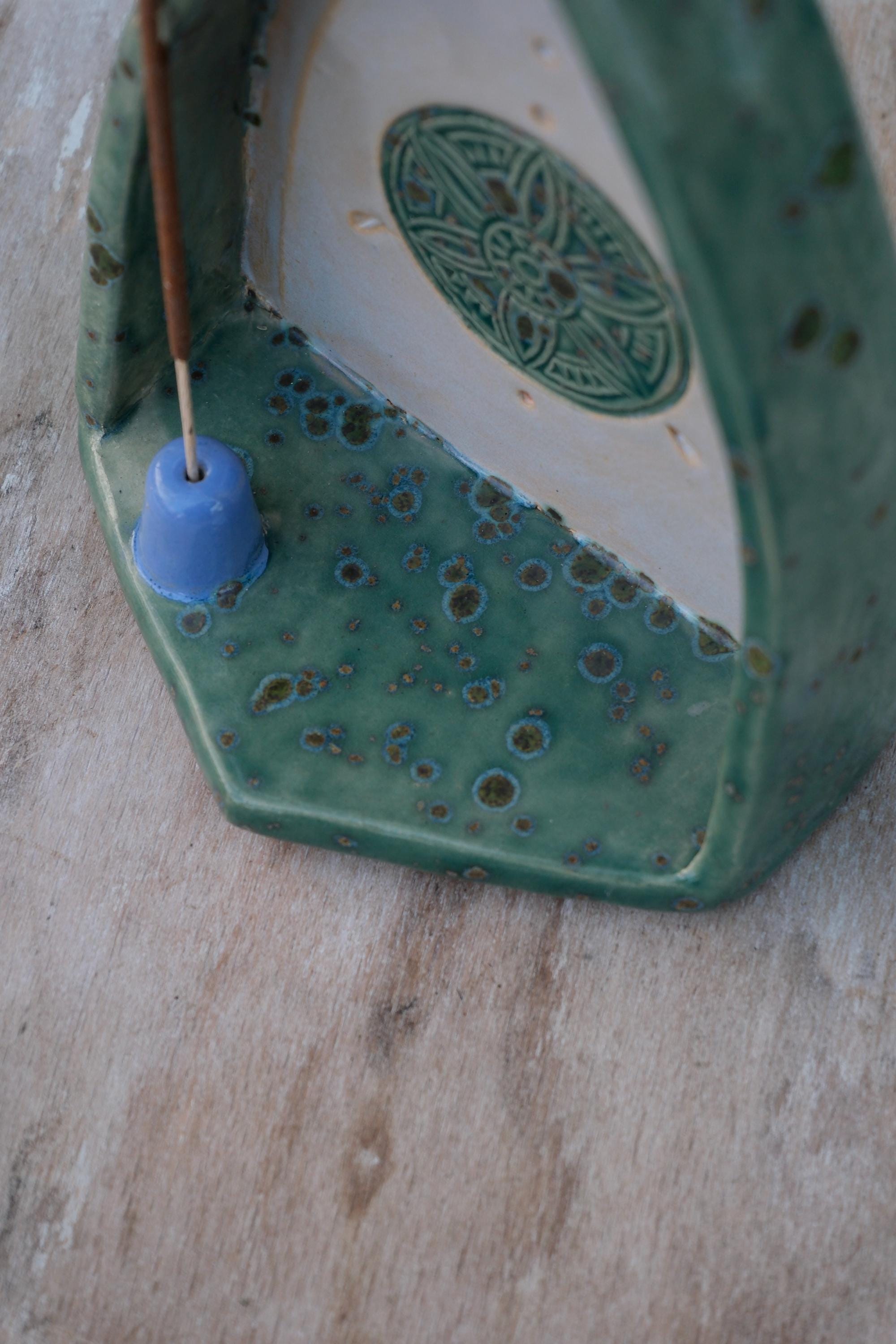 Handmade Clay Altar: Ceramic Witch Incense Candle Holder - Etsy