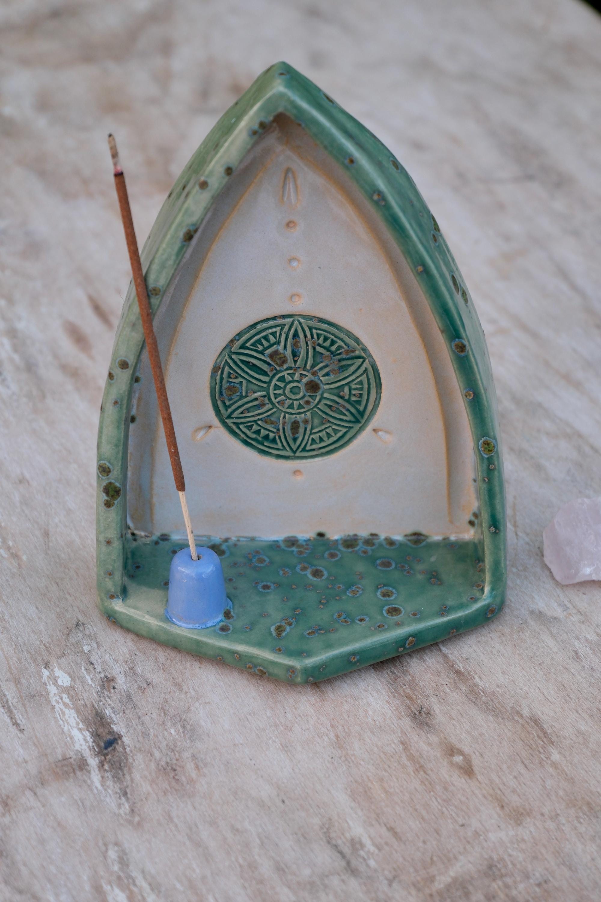 Handmade Clay Altar: Ceramic Witch Incense Candle Holder - Etsy