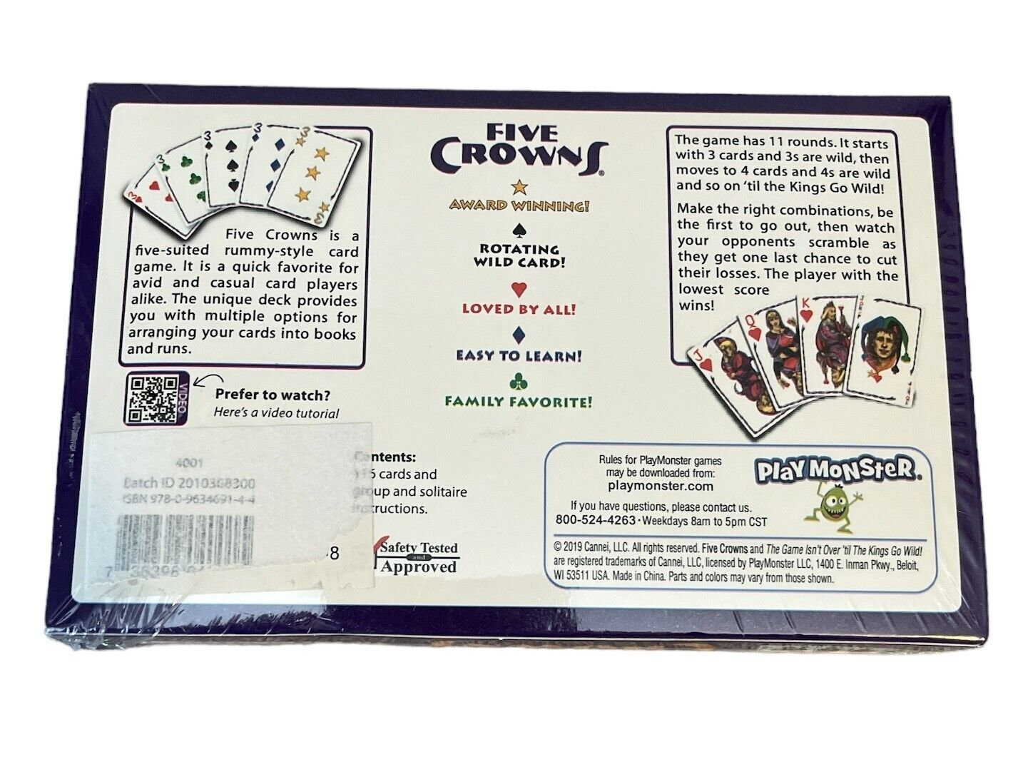 Five Crowns Card Game Rummy Style Family Fun Game Kids Can Play NEW - Etsy