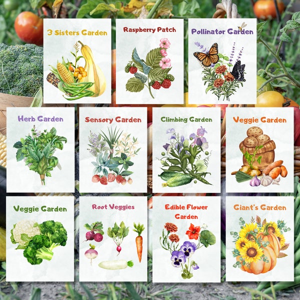 Vegetable Gardening - Etsy