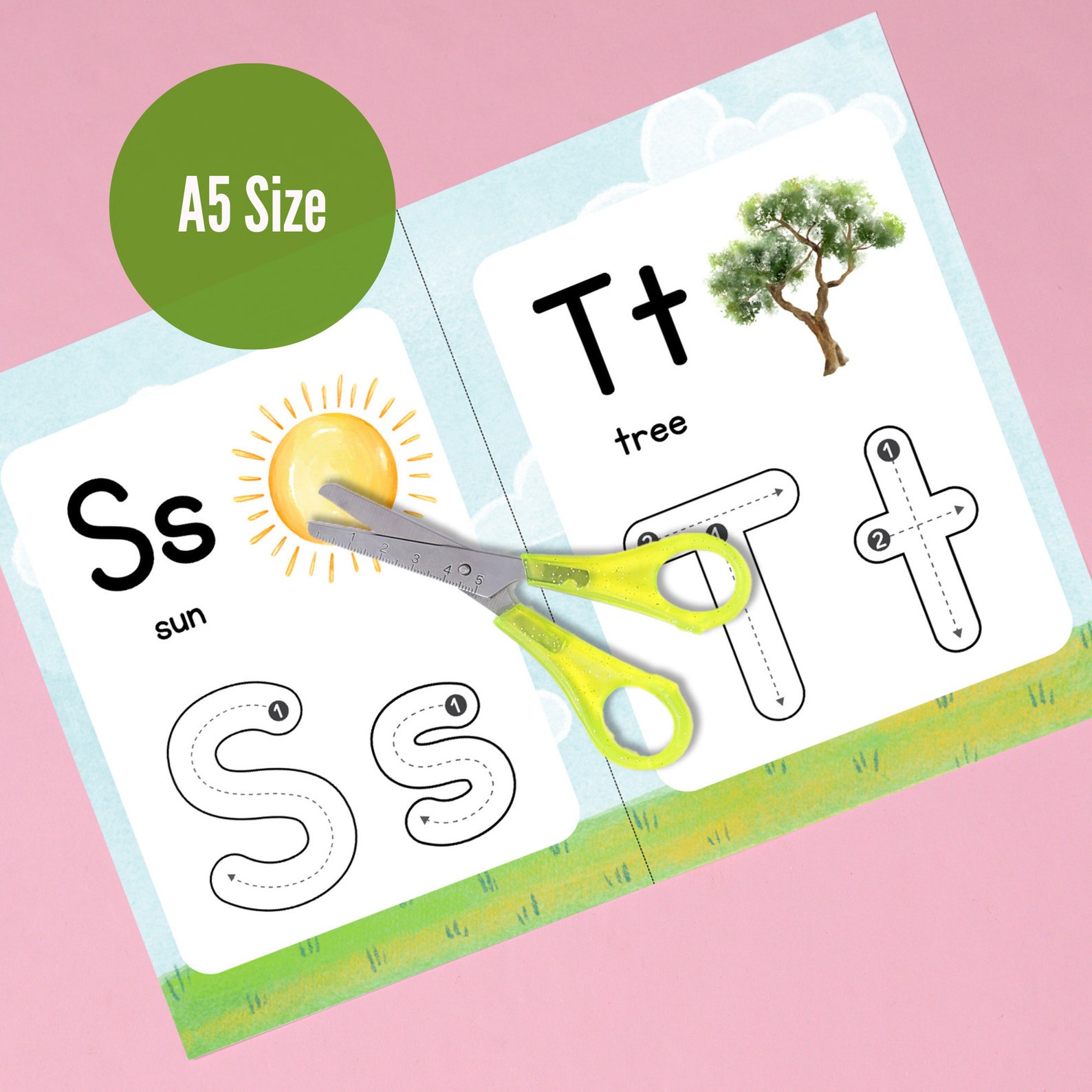 ABC Tracing Handwriting Worksheets, Preschool Printable Flashcards ...