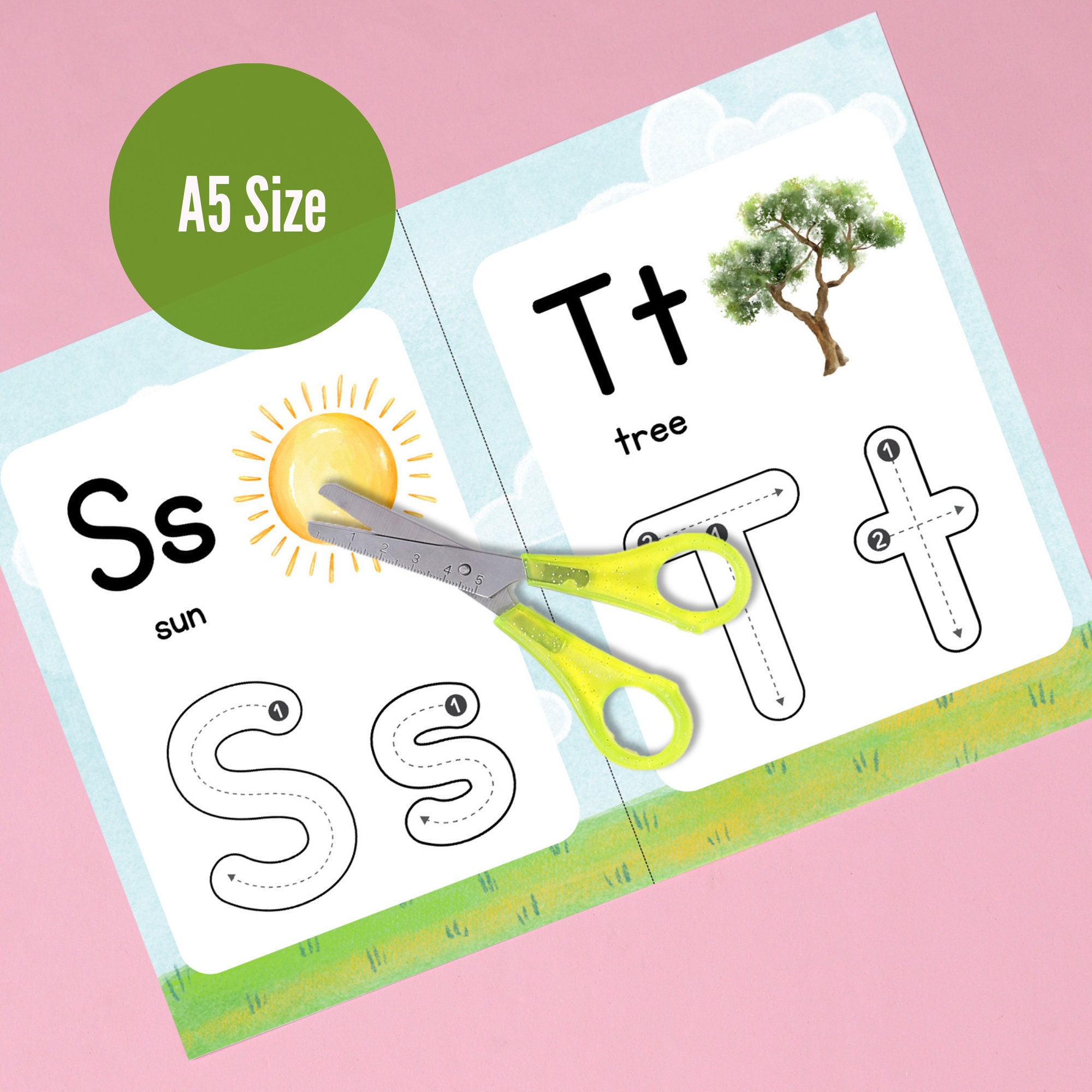 ABC Tracing Handwriting Worksheets, Preschool Printable Flashcards ...