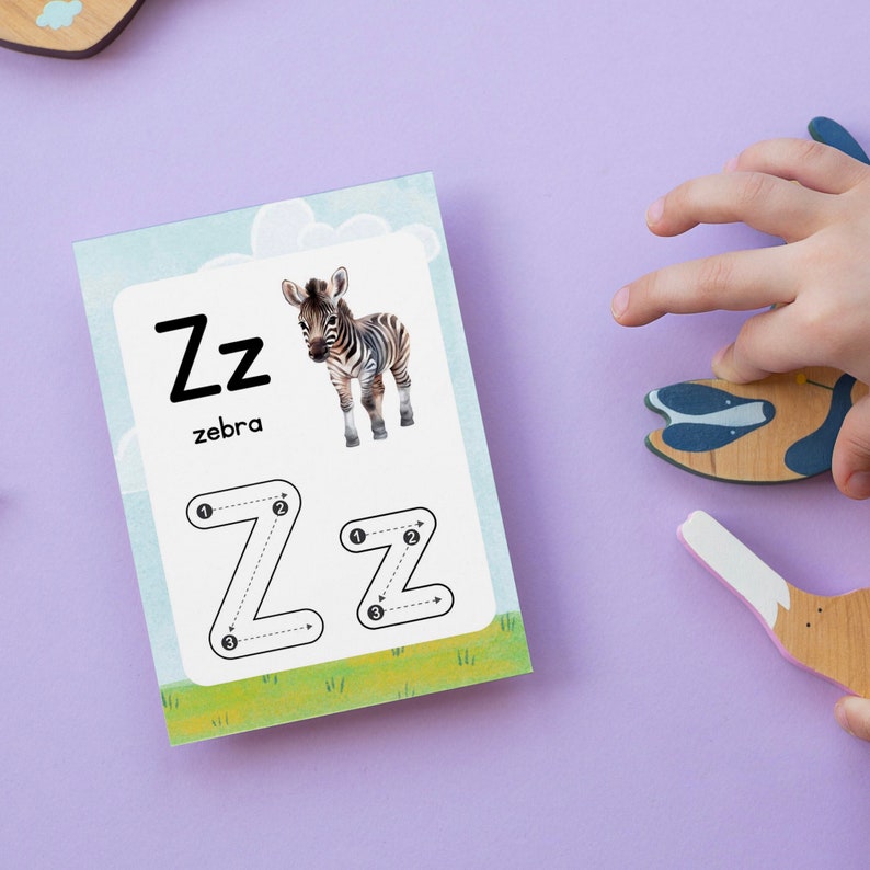 ABC Tracing Handwriting Worksheets, Preschool Printable Flashcards ...