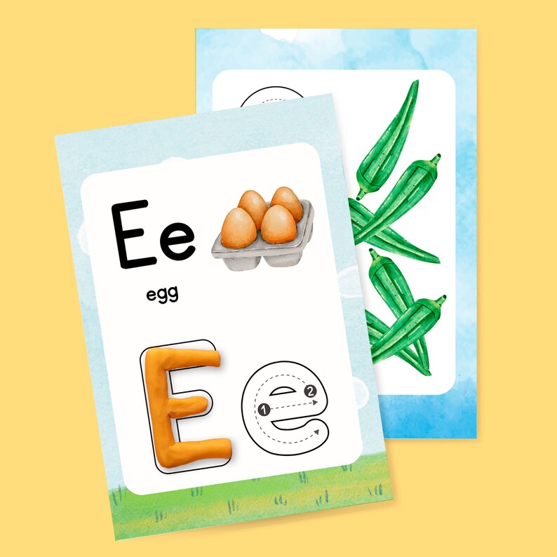 ABC Tracing Handwriting Worksheets, Preschool Printable Flashcards ...
