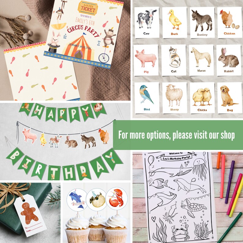 20 Printable Farm Animals Flashcards Montessori Educational Cards for ...