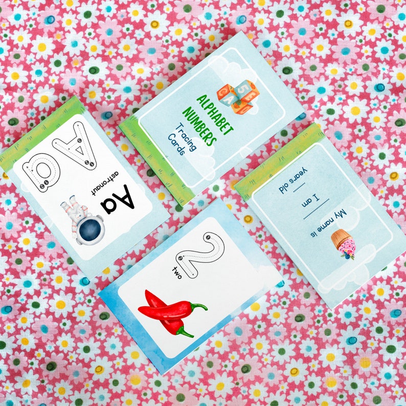 ABC Tracing Handwriting Worksheets, Preschool Printable Flashcards ...