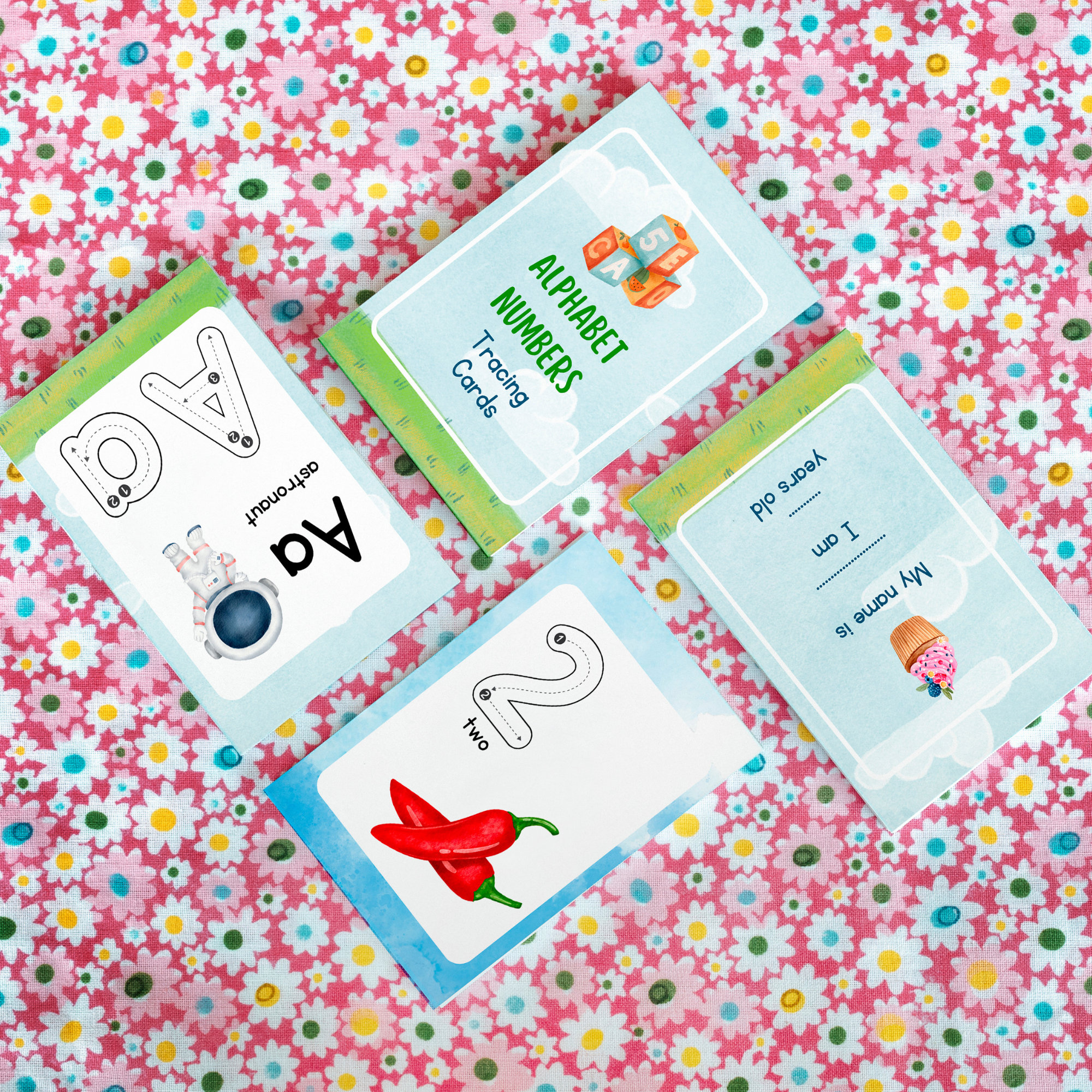 ABC Tracing Handwriting Worksheets, Preschool Printable Flashcards ...