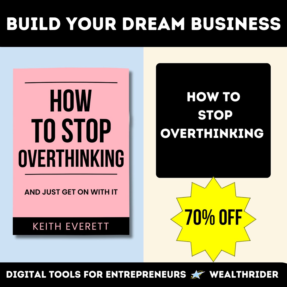 Stop Overthinking Tired of Being an Overthinker Self Help Development ...