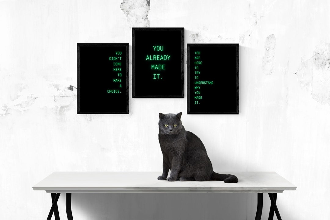 The Matrix Quote Wall Art Matrix Quotes Movie Poster Printable Quote Film Poster Digital