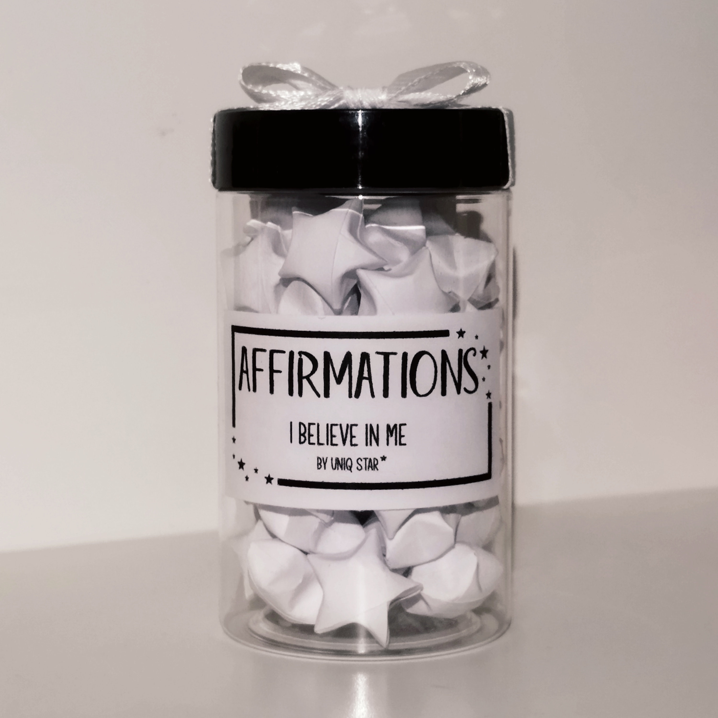 Paper Stars With Affirmation Quotes in a Jar, for Daily Dose of ...