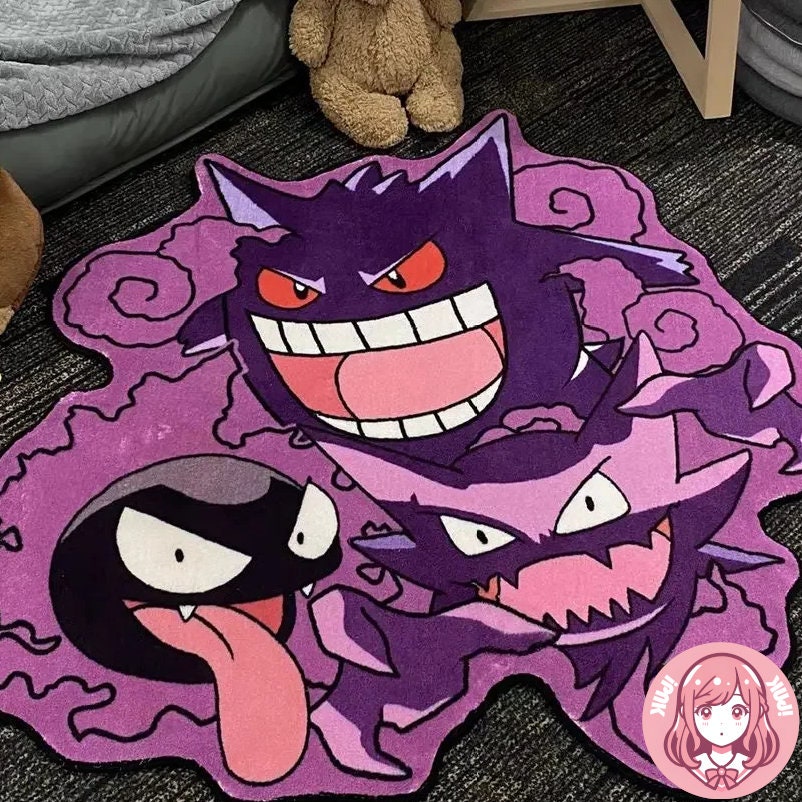 Custom Pokemon Pikachu,gengar ,charizardstyle/colorful Anime Rug Non ...