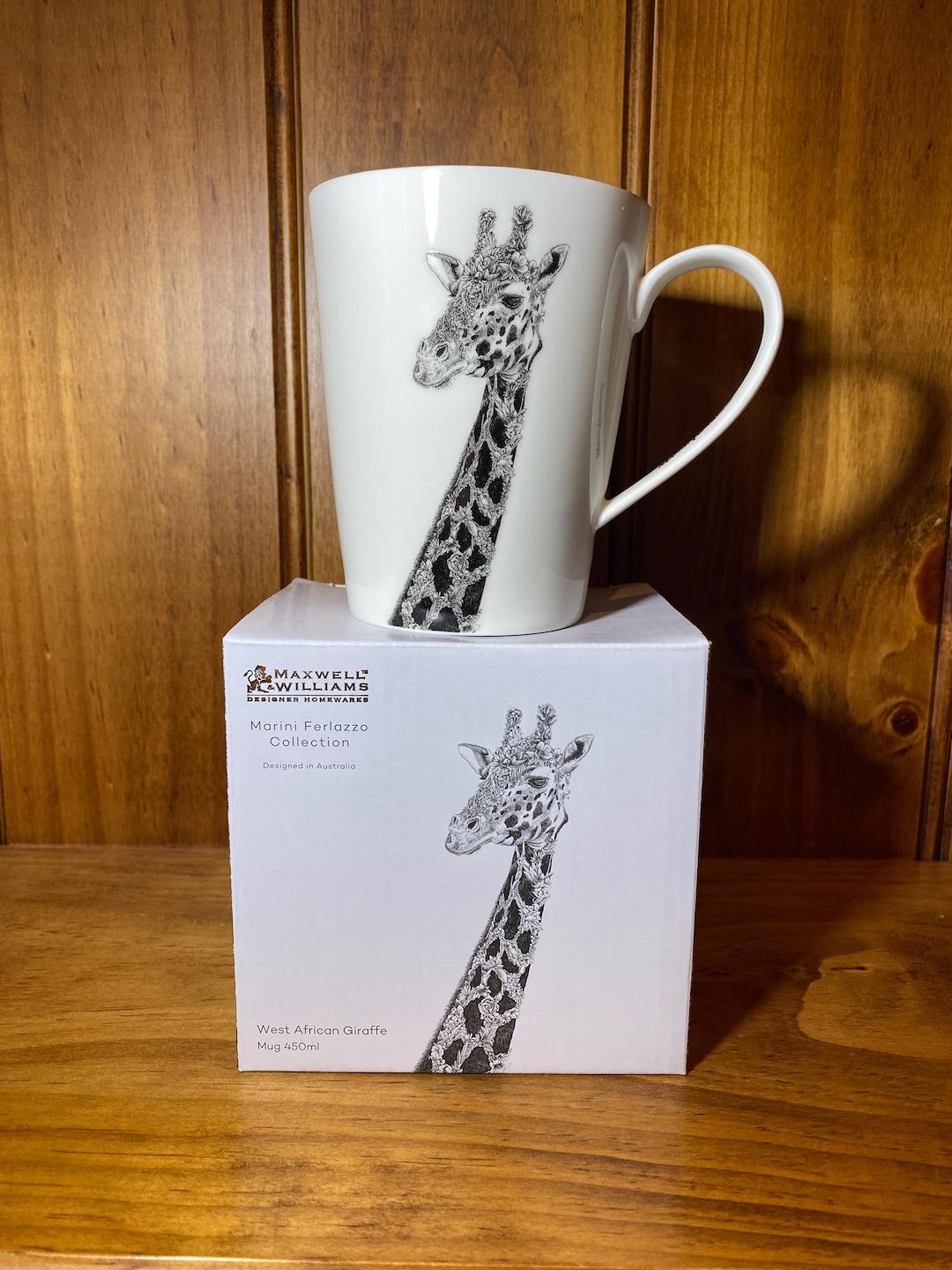 WEST AFRICAN GIRAFFE - Marini Ferlazzo Collection Animal Mug by Maxwell ...