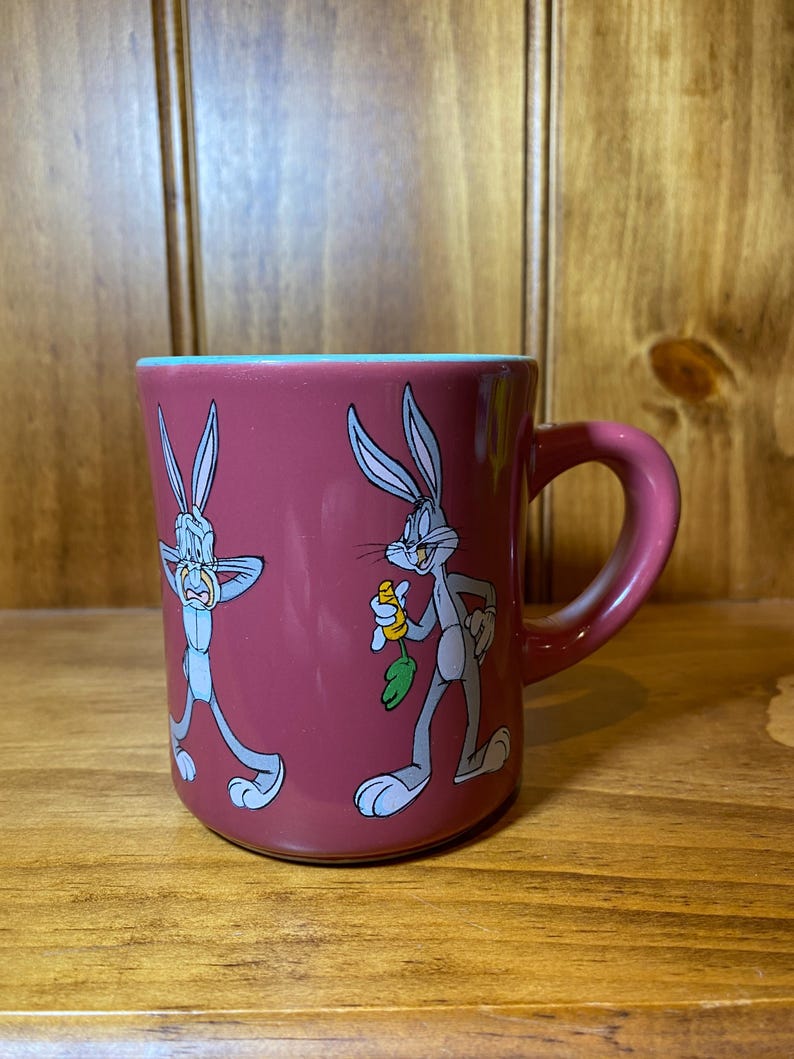 VINTAGE (1998) Warner Bros (TM) Bugs Bunny Crimson Mug - Etsy