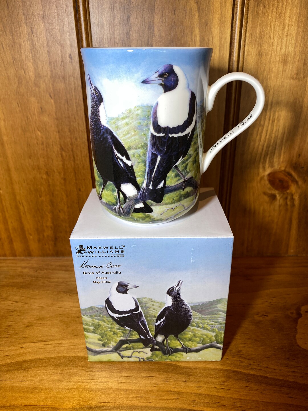 MAGPIE Birds of Australia - Bird Mug by Maxwell Williams - New & Unused ...