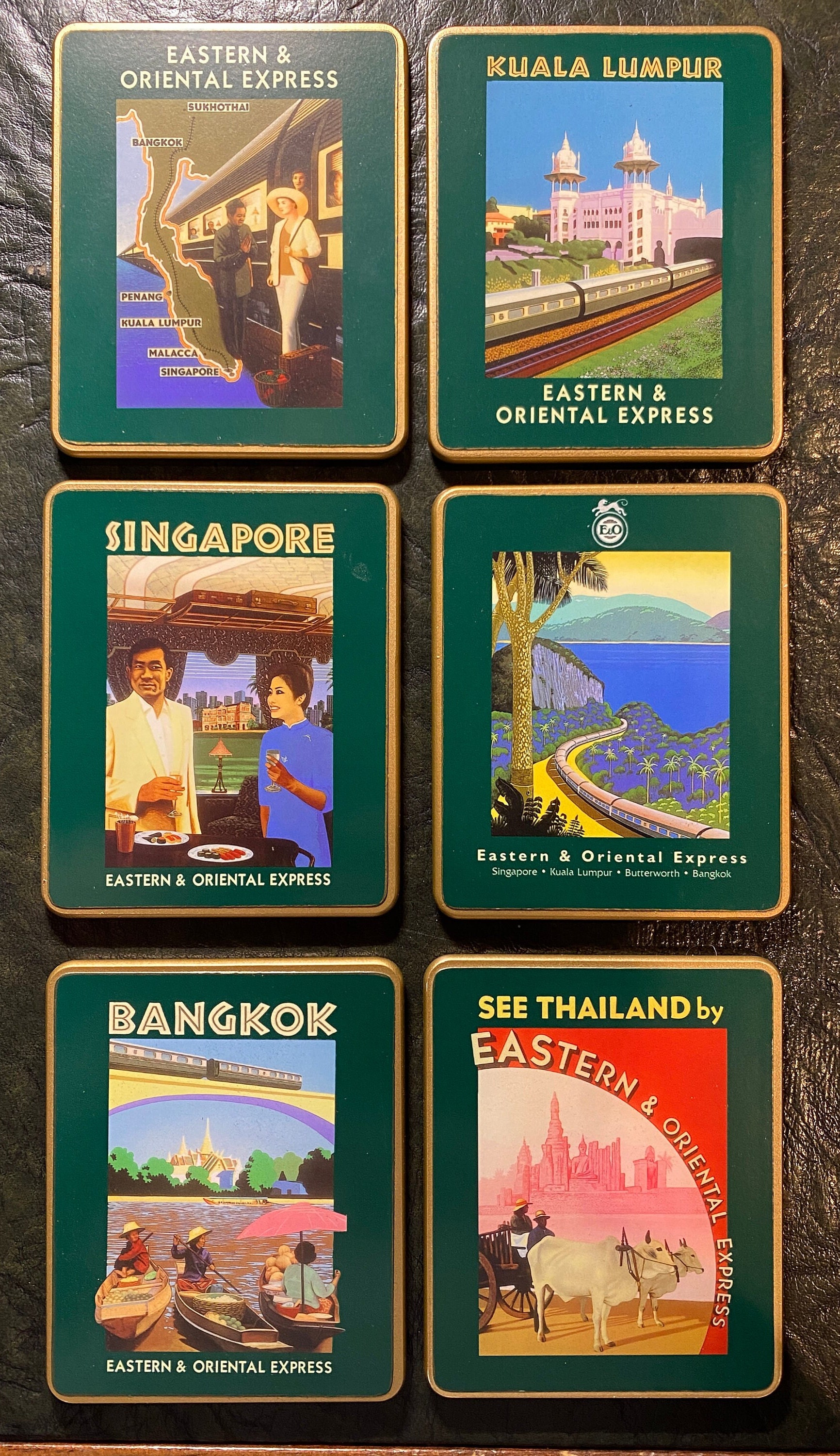 Coasters ORIENT EXPRESS: Vintage Coasters 1990's Set of 6 Unused ...
