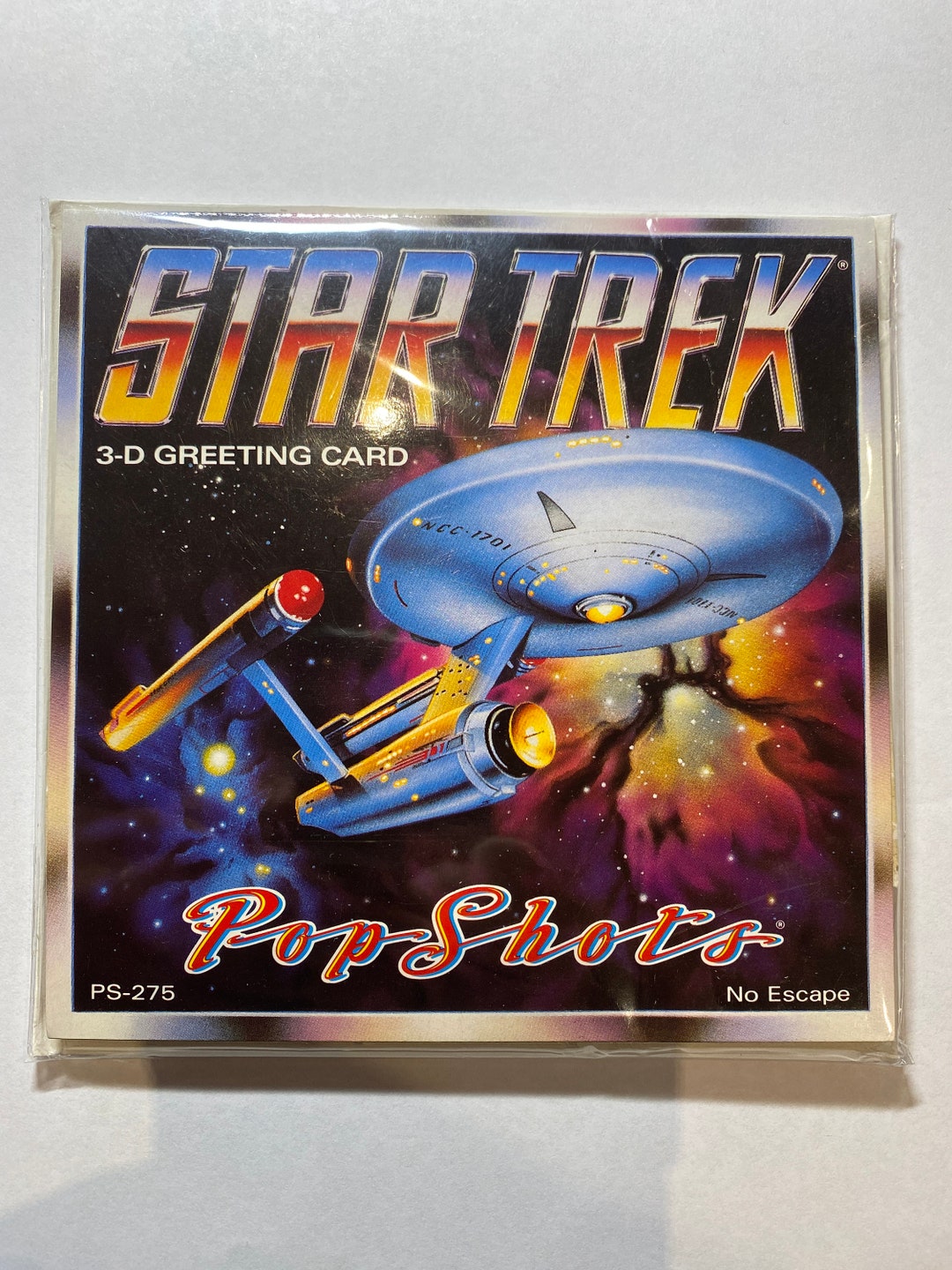 Star Trek Vintage 3D GREETING CARD 'no Escape' - (1994) by Pop Shots ...