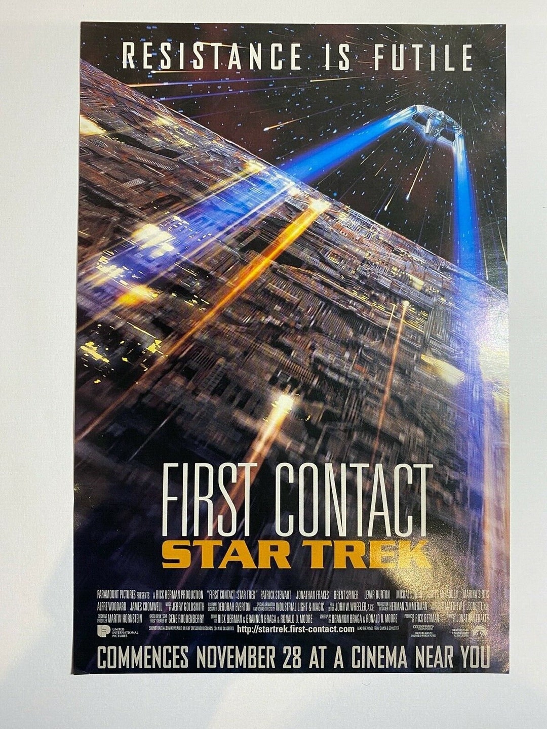 Star Trek: First Contact Original Australian Advance Lobby Movie Poster ...