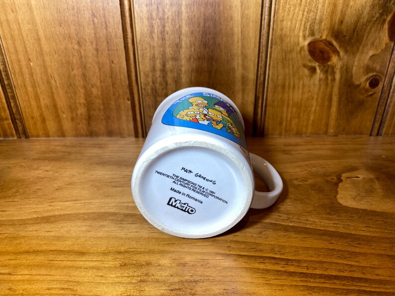 THE SIMPSONS - Vintage Unused Mug "simpsons Family" (1991) - Etsy