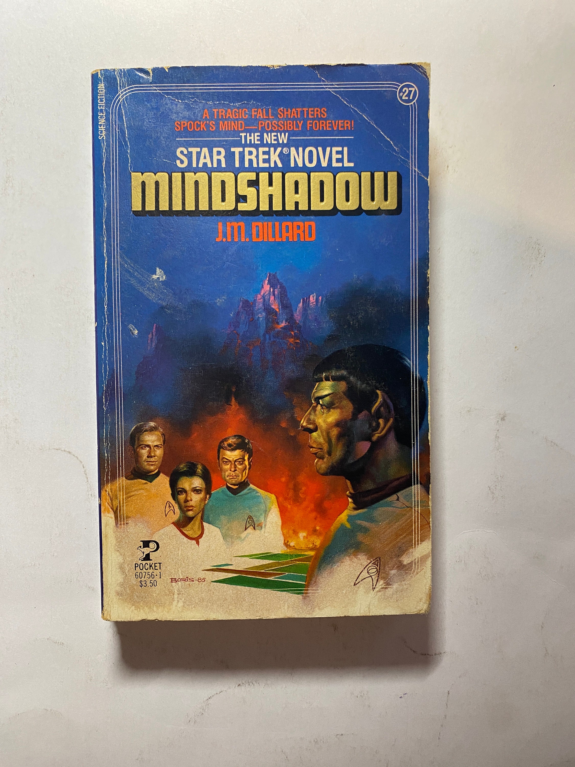 Star Trek Original Series Vintage Paperback 27 mindshadow by J.m.dillard 1986 Pocket Books - Etsy