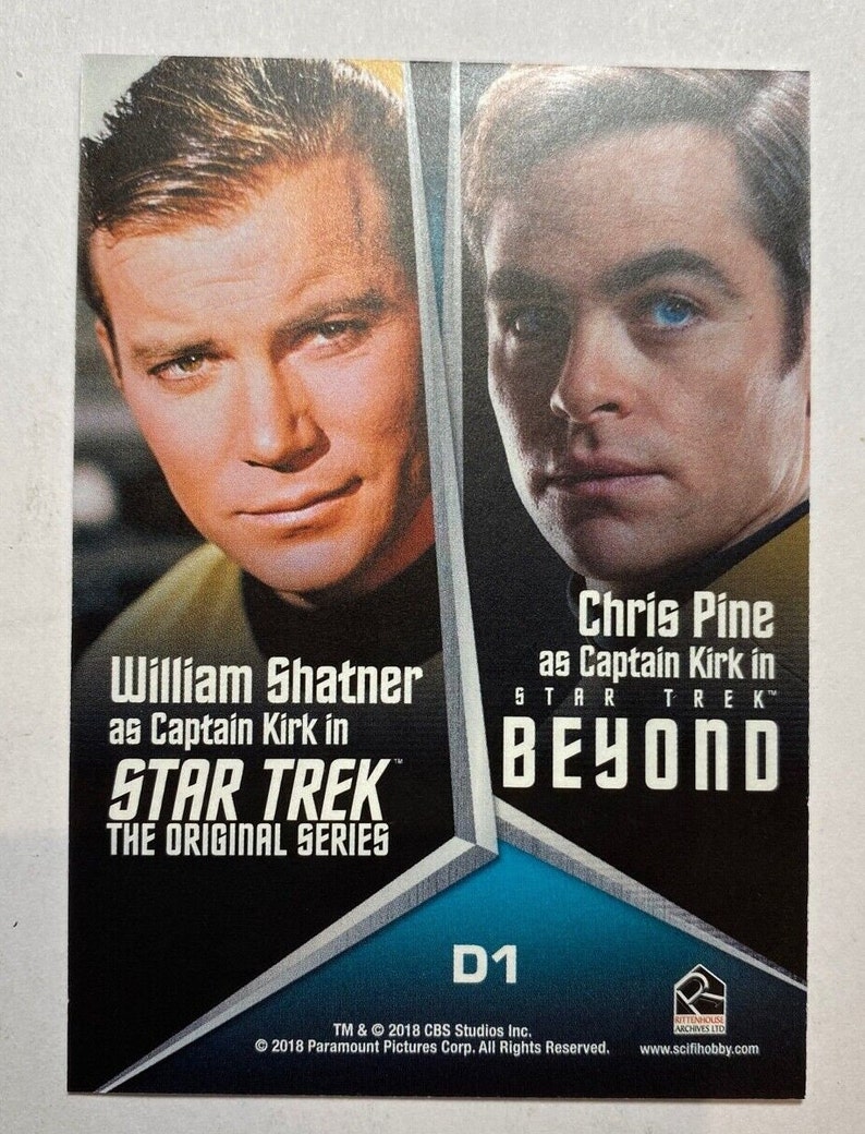 Star Trek: Original Series Captain's Collection Chase Trading Card D1 ...