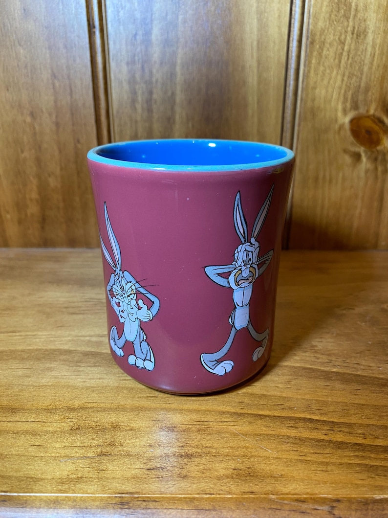 VINTAGE (1998) Warner Bros (TM) Bugs Bunny Crimson Mug - Etsy