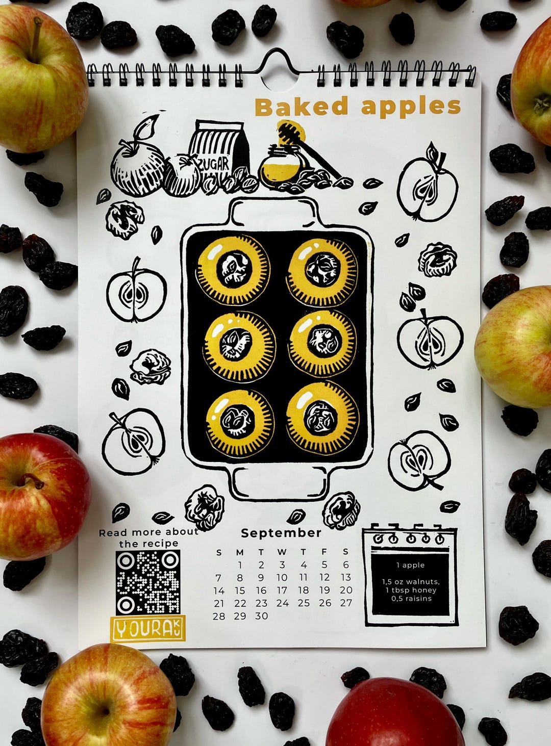 2025 Funny Food Wall Calendar - Whimsical Art Prints and Traditional ...
